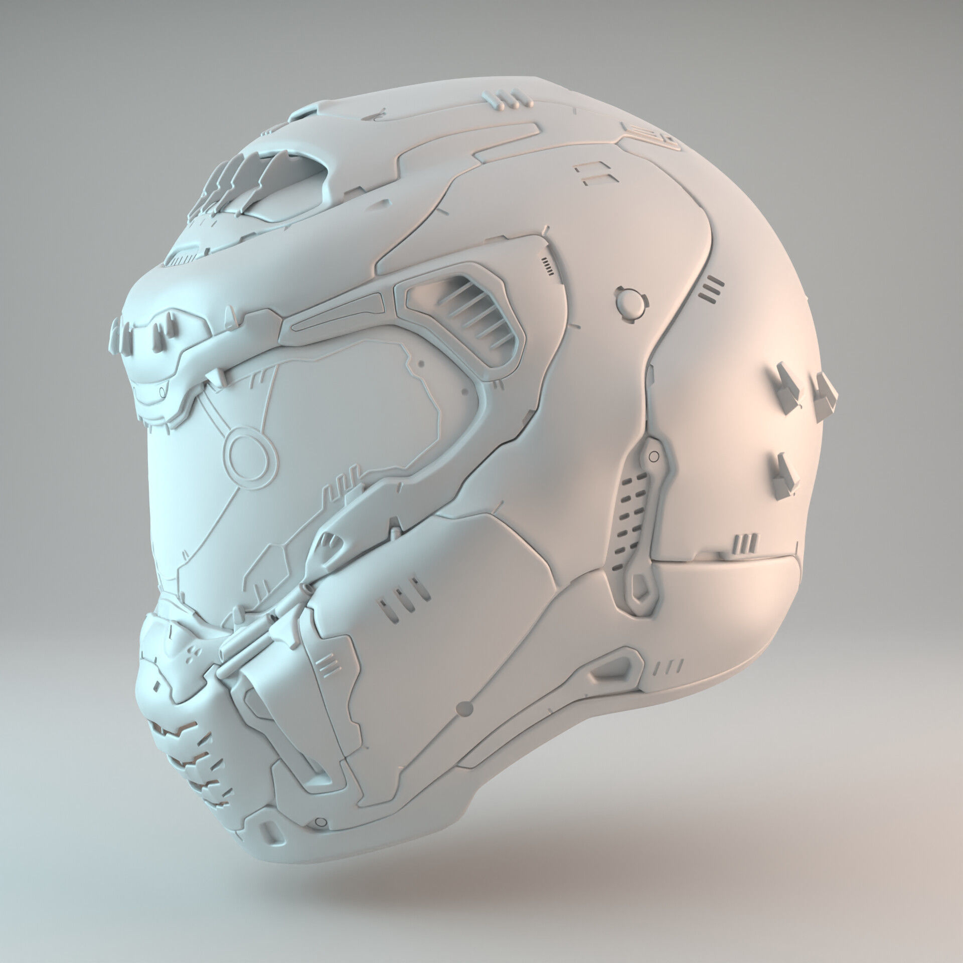 Doom Eternal Slayer Helmet 3D model 3D printable | CGTrader