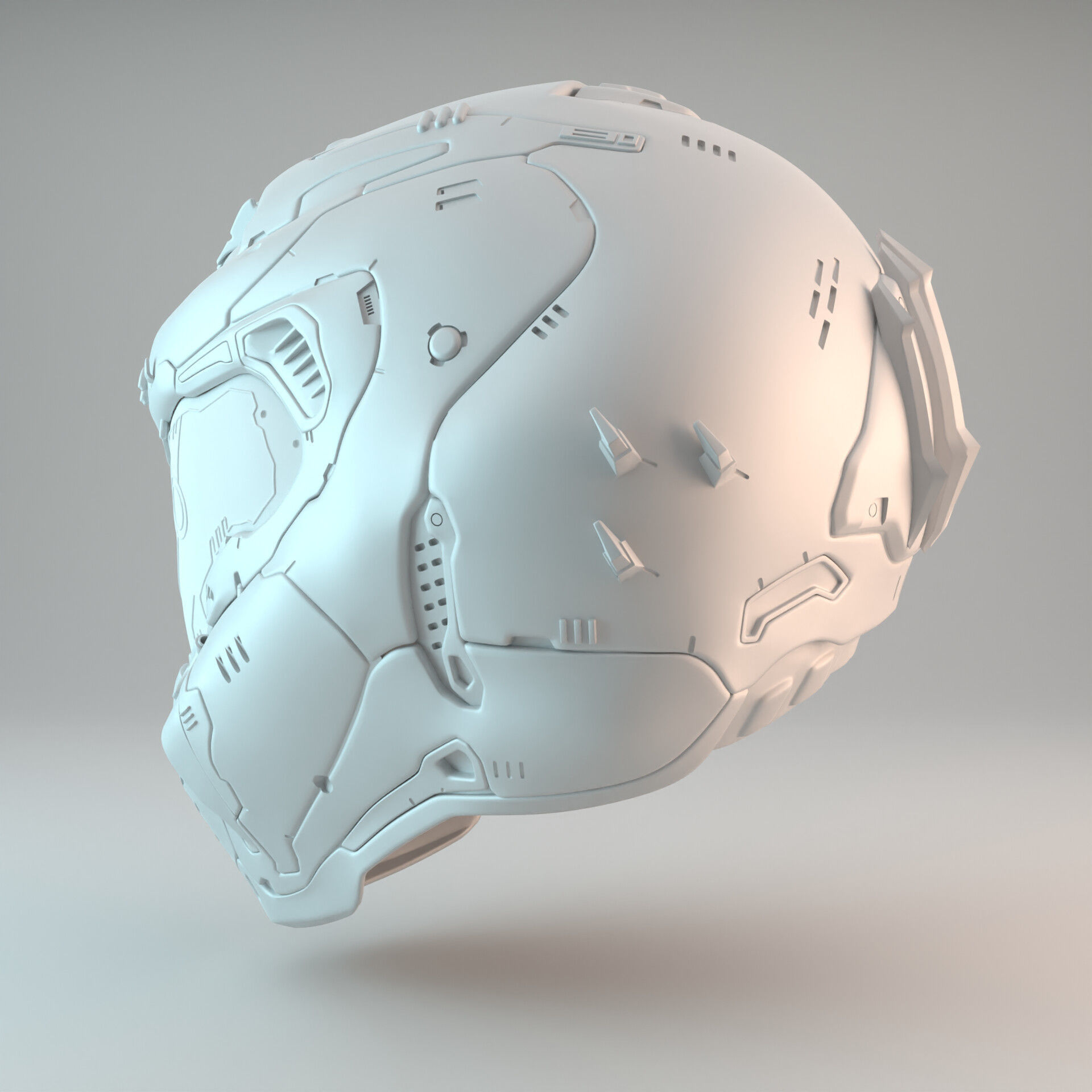 Doom Eternal Slayer Helmet 3D model 3D printable | CGTrader