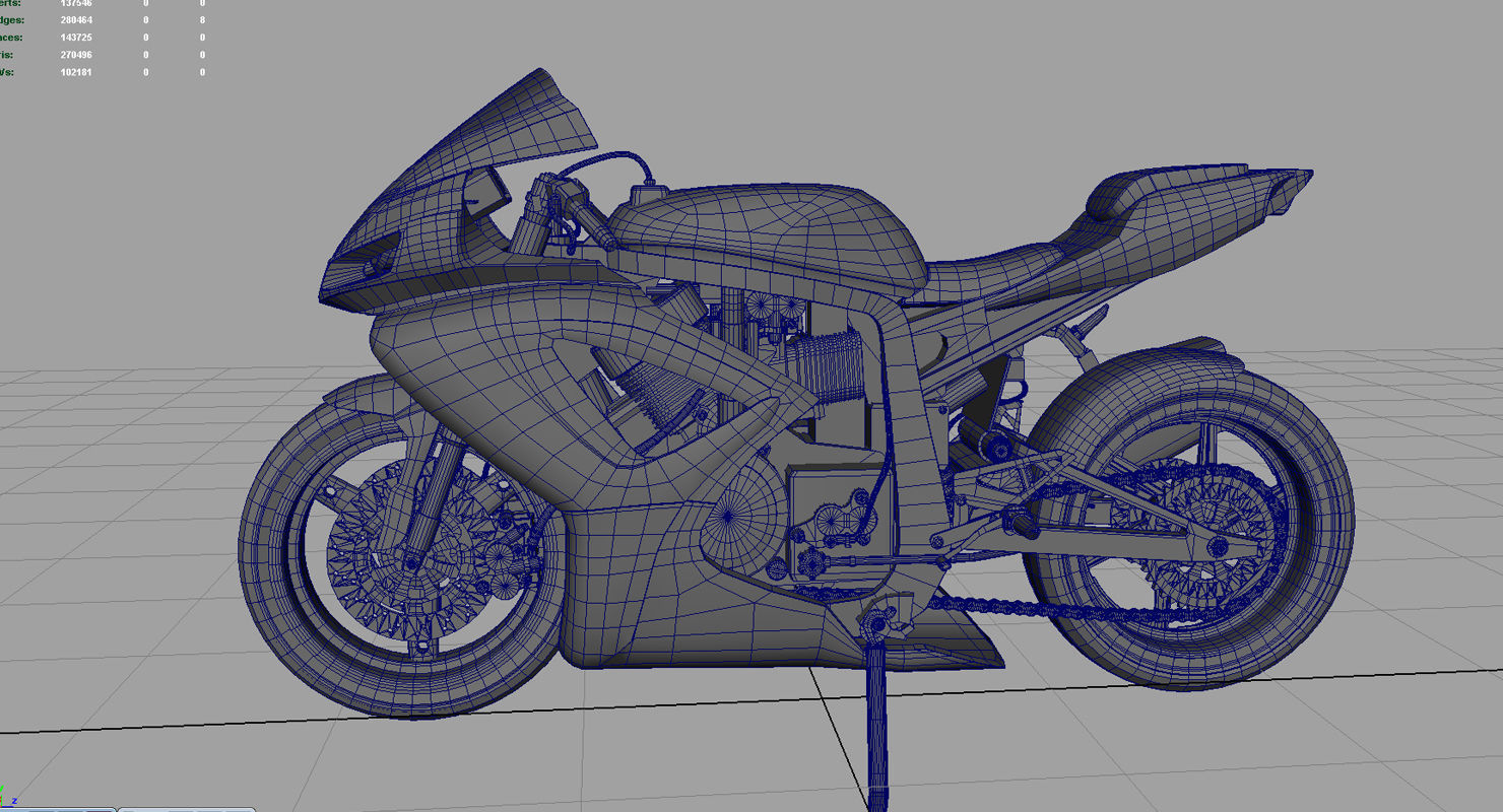 Race motorbike 3d model 3D model | CGTrader