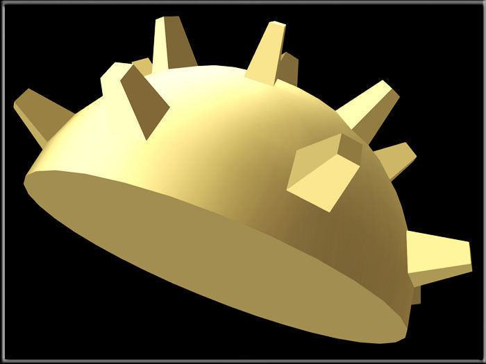 3D model Spike Ball 02 - Half VR / AR / low-poly | CGTrader