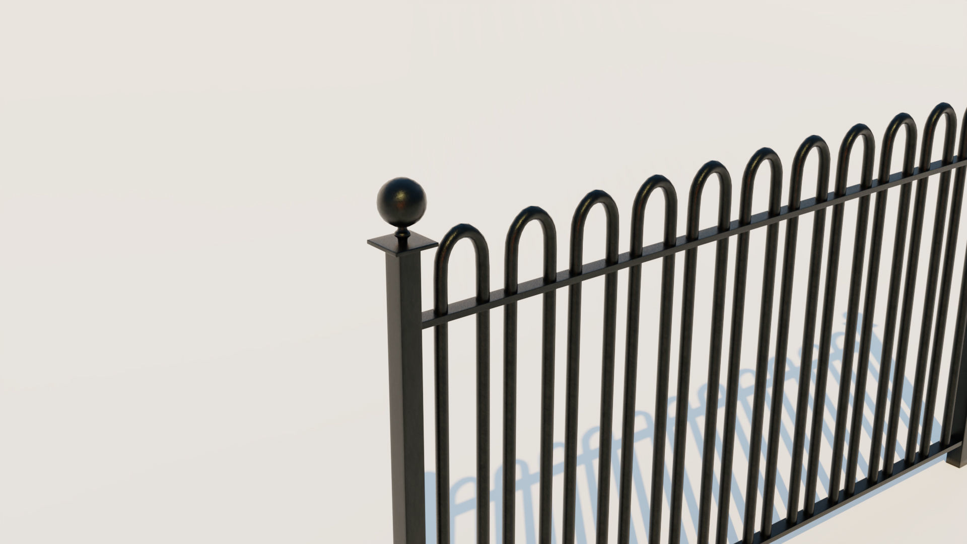 Metal Fence 3D model | CGTrader