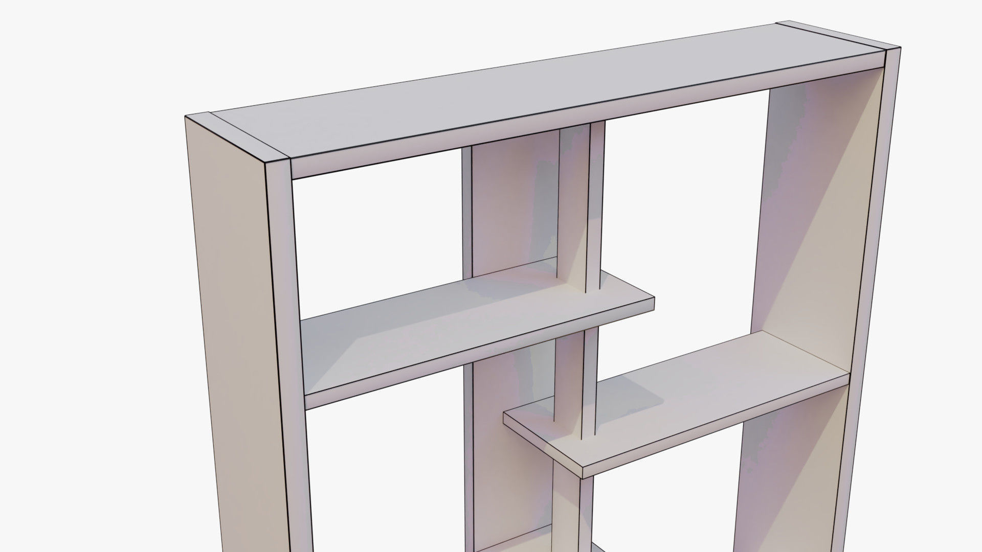 Bookshelf free 3D model | CGTrader