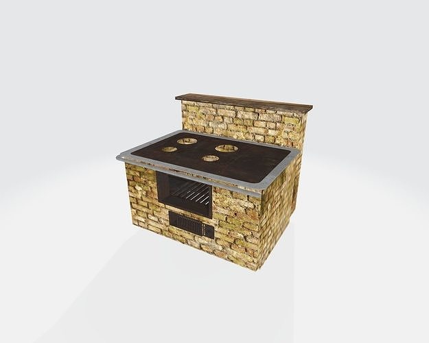 Stary piec 3D model | CGTrader