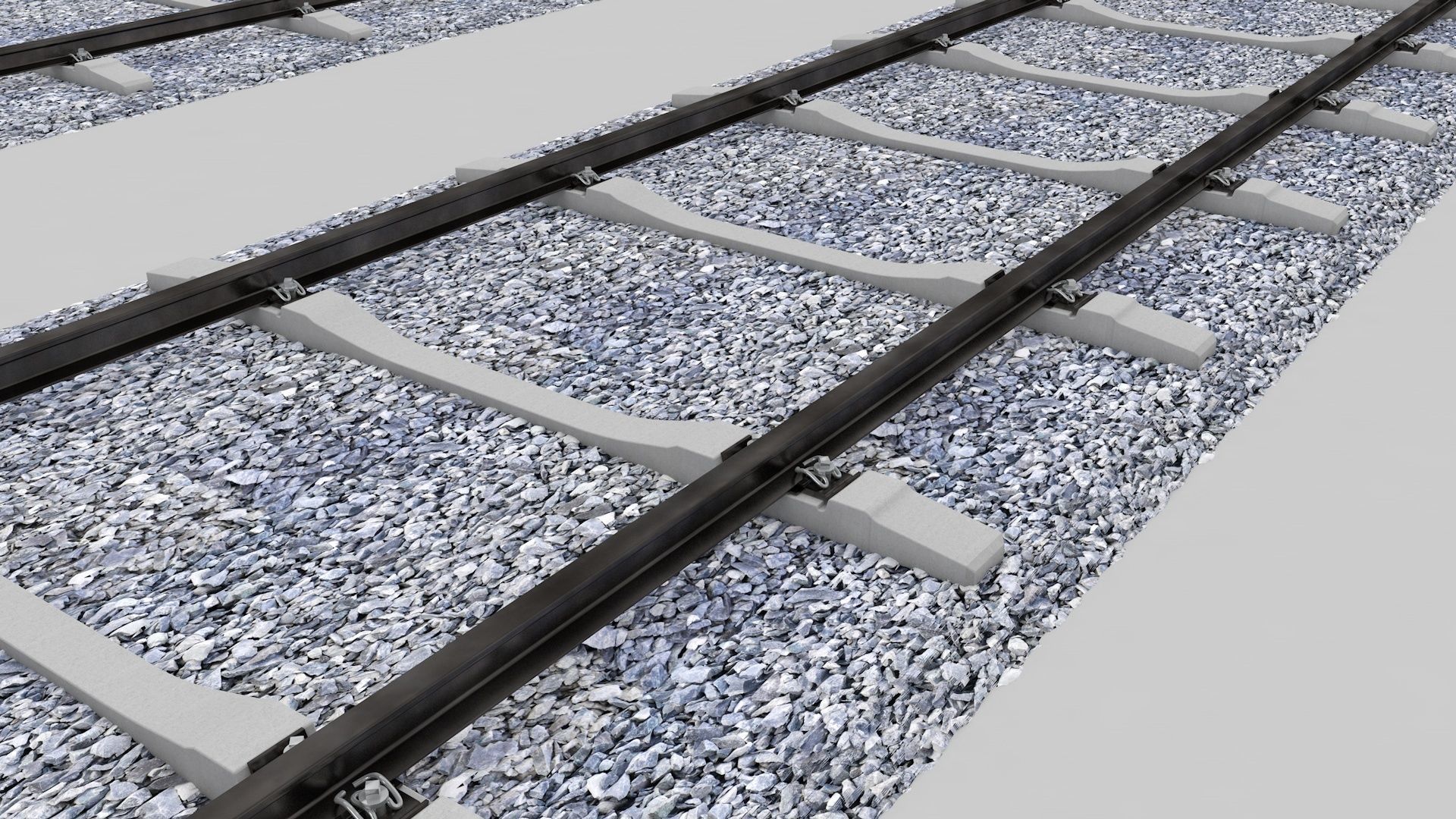 Realistic Railroad Module Set 3D model | CGTrader