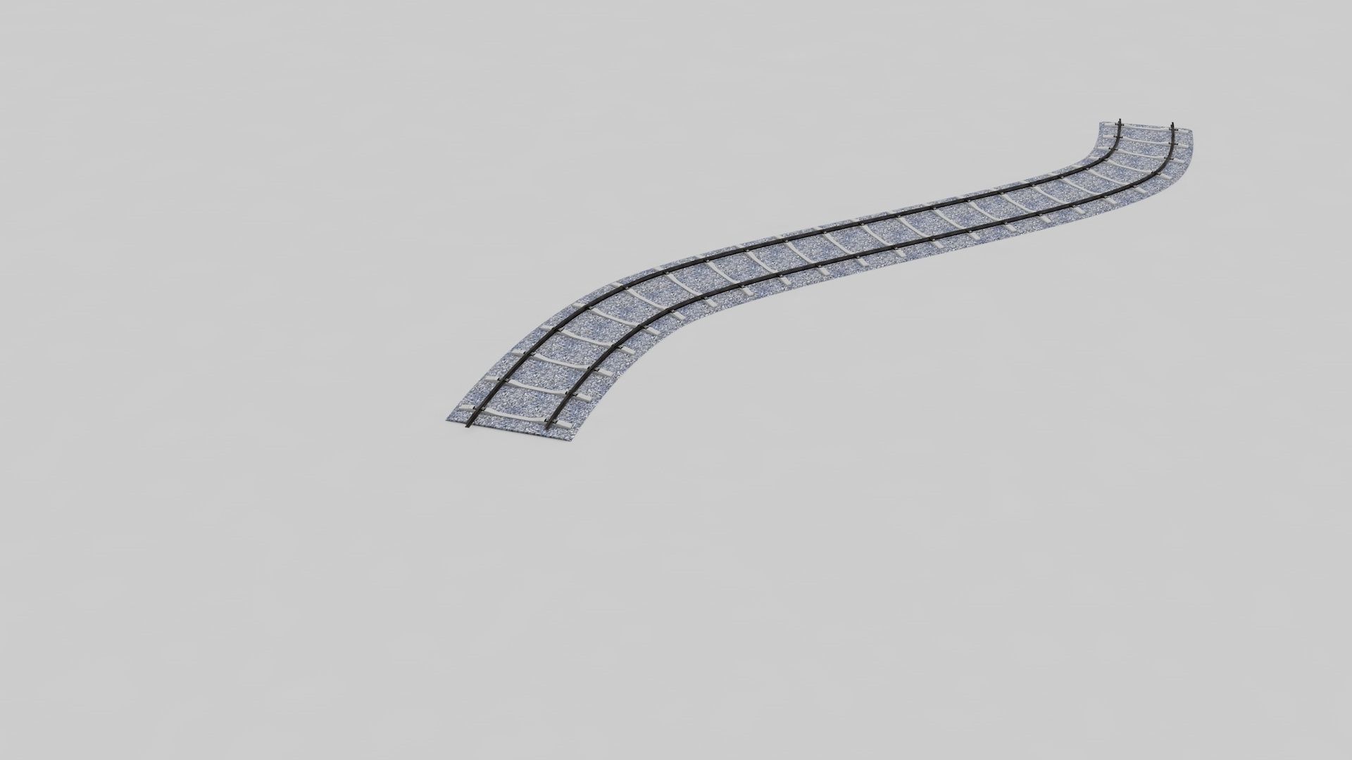 Realistic Railroad Module Set 3D model | CGTrader