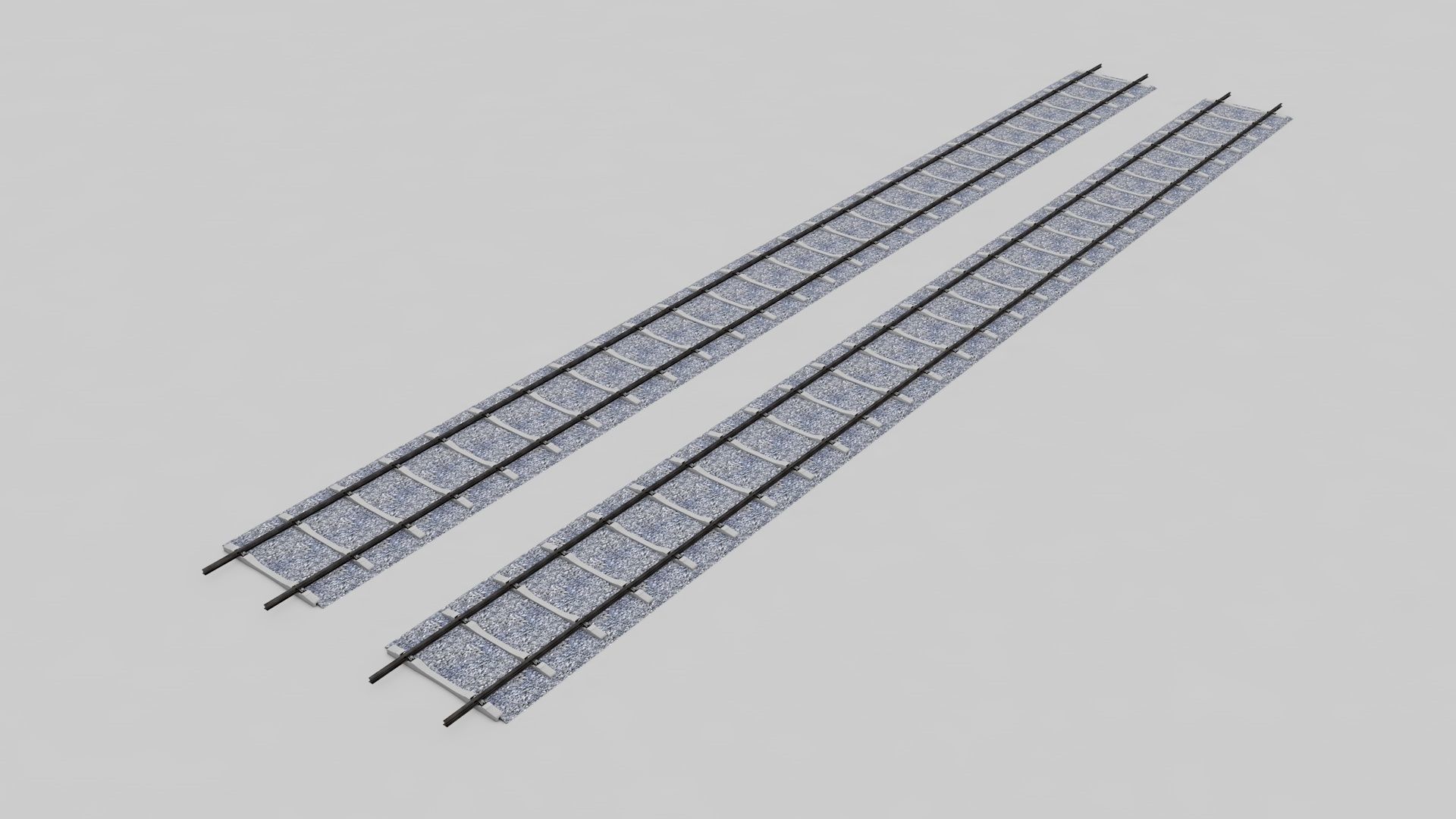 Realistic Railroad Module Set 3D model | CGTrader