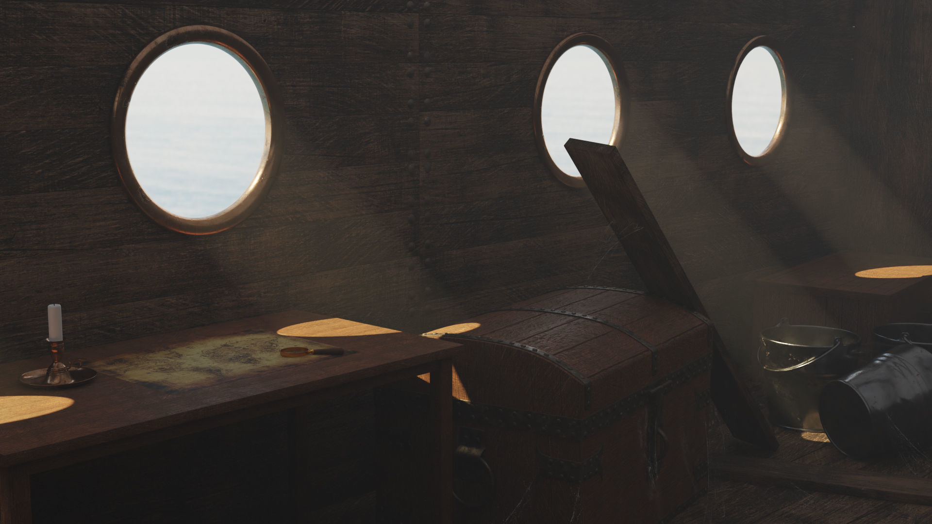 Old Ship Interior 3D model | CGTrader