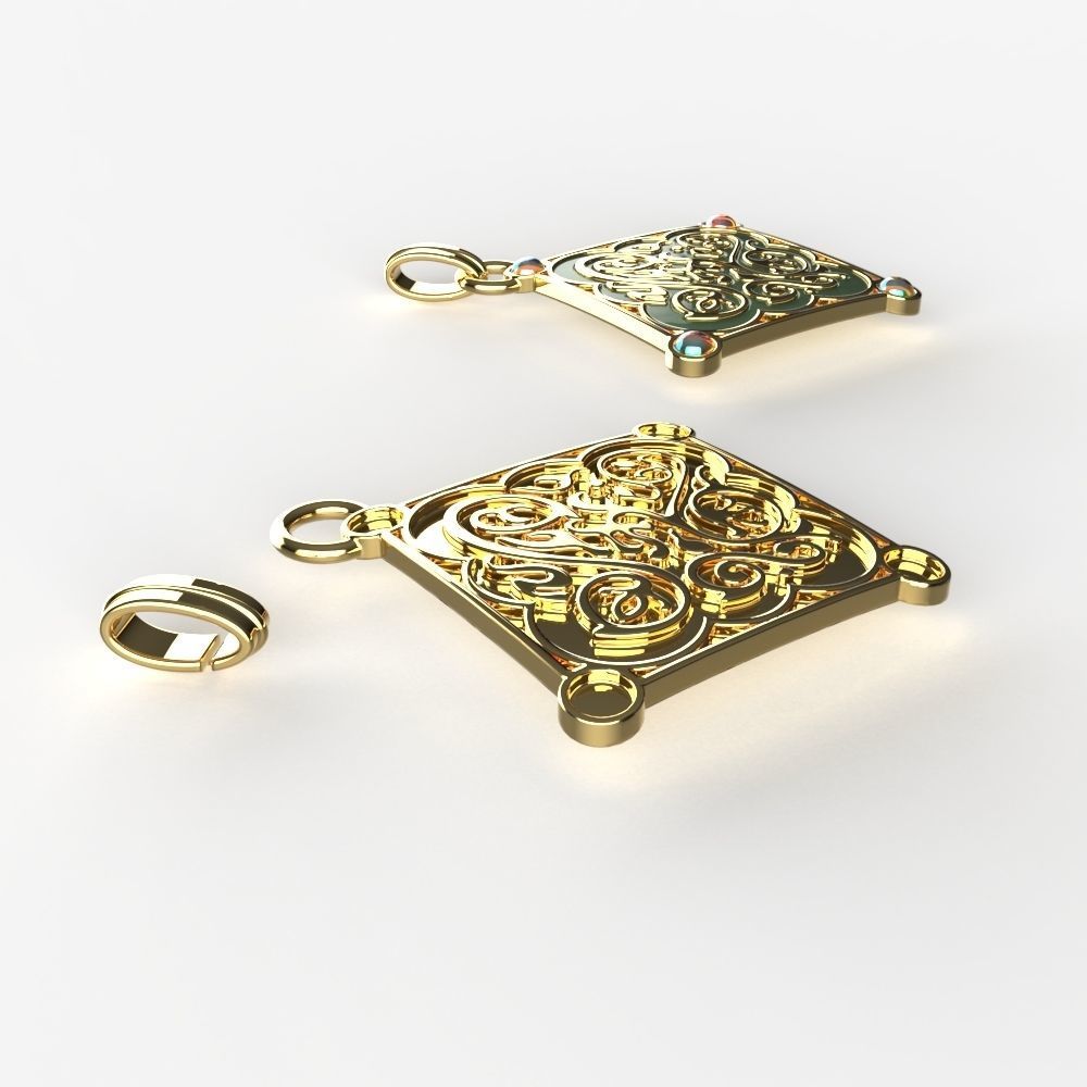 Triss Merigold Necklace 3D model 3D printable | CGTrader