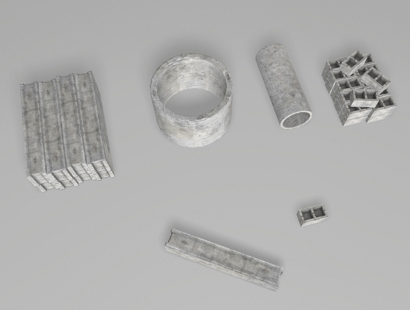 3D model Concrete props VR / AR / low-poly | CGTrader