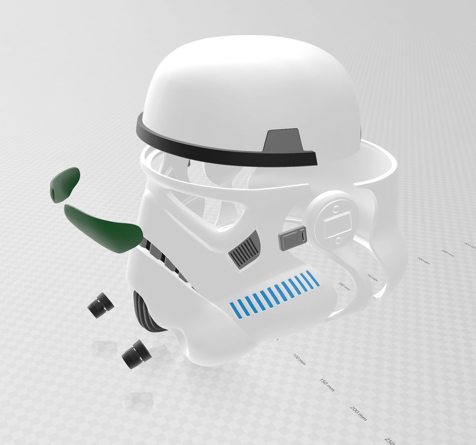 Star Wars Rogue One TK First Imperial Stormtrooper Helmet 3D model 3D ...