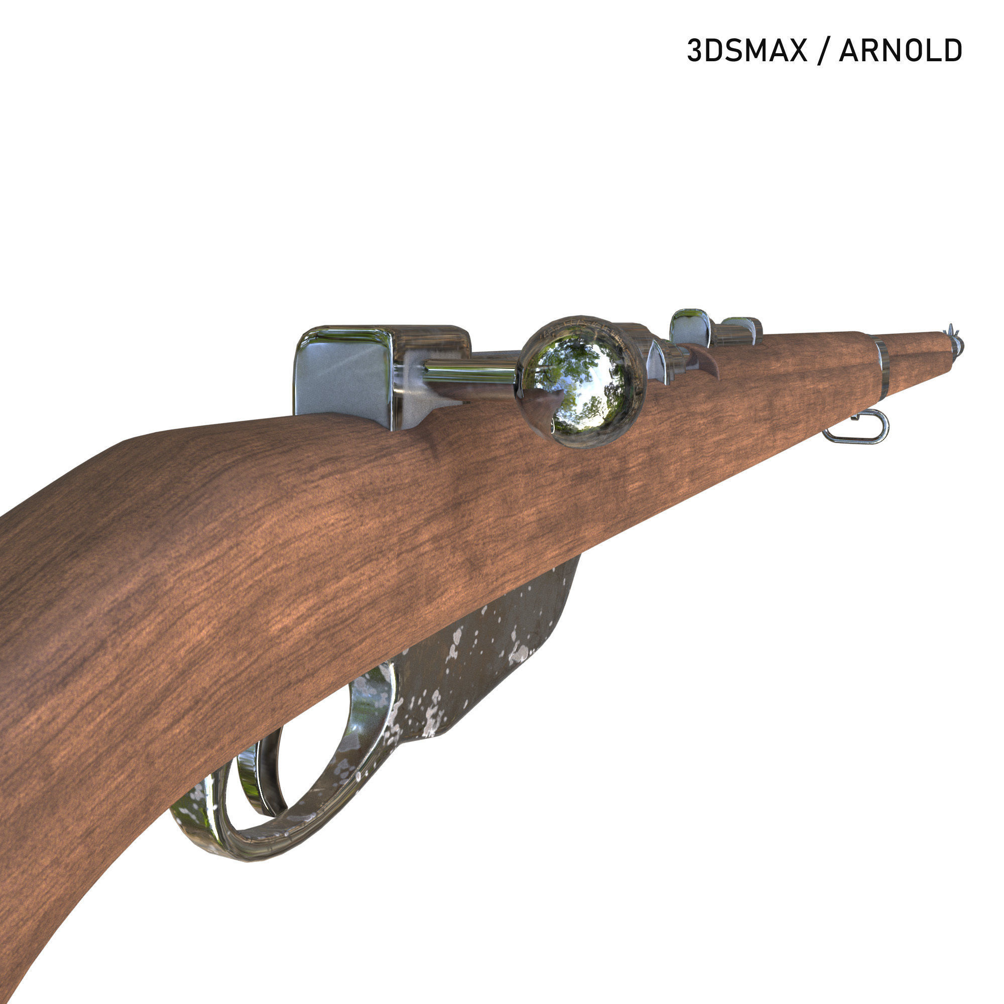 3D model HISTORIC MANNLICHER M1985 GUN VR / AR / low-poly | CGTrader