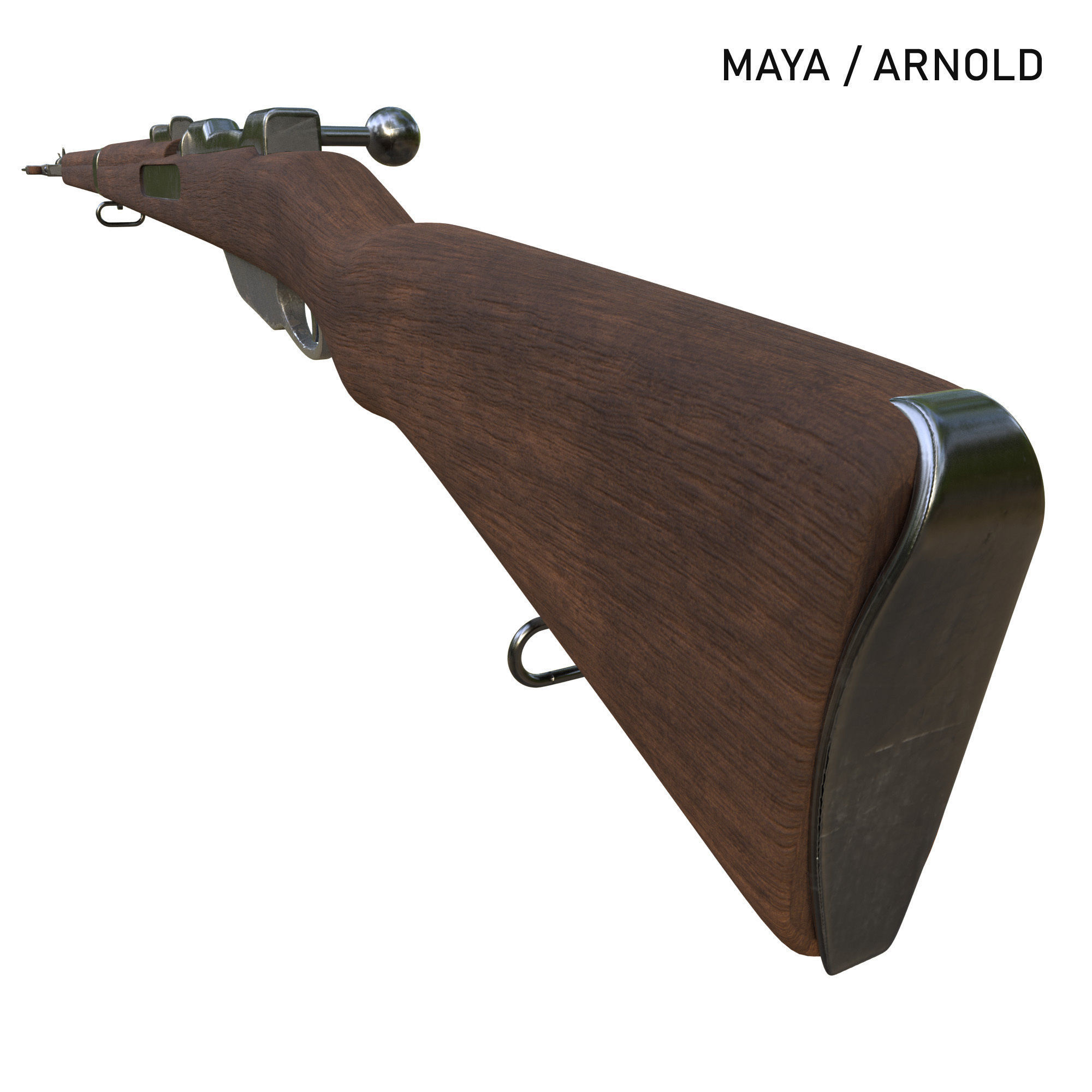 3D model HISTORIC MANNLICHER M1985 GUN VR / AR / low-poly | CGTrader