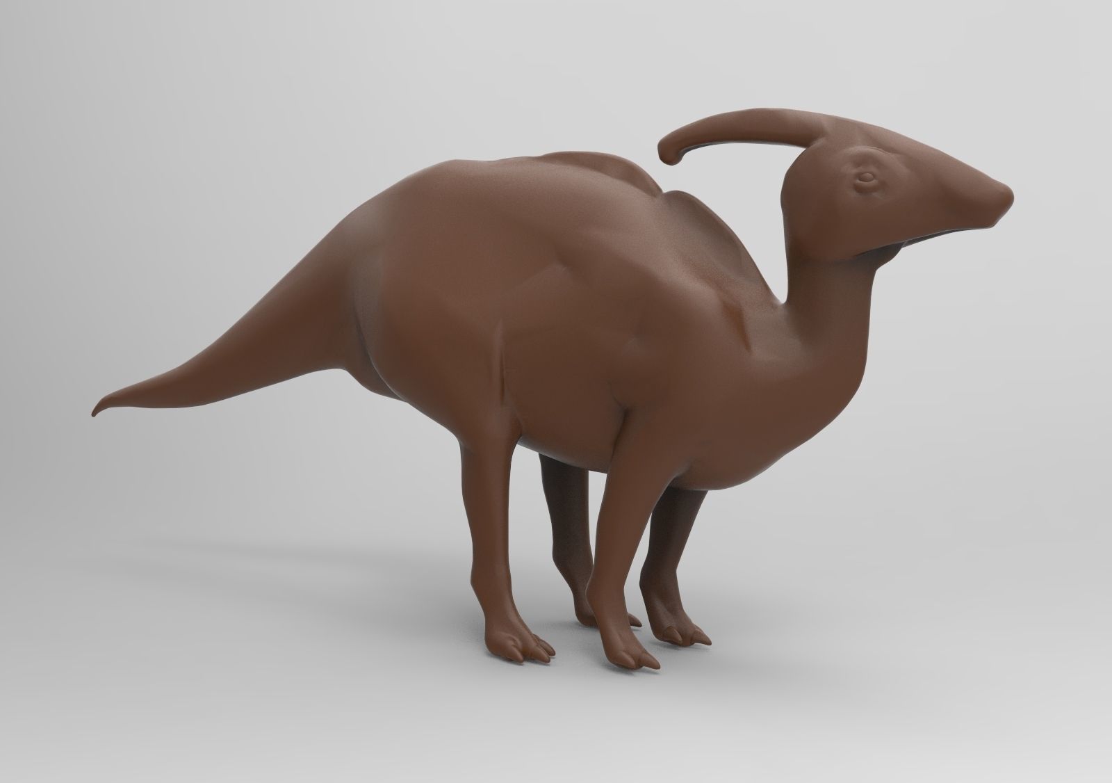 Parasaurolophus 3D model 3D printable | CGTrader
