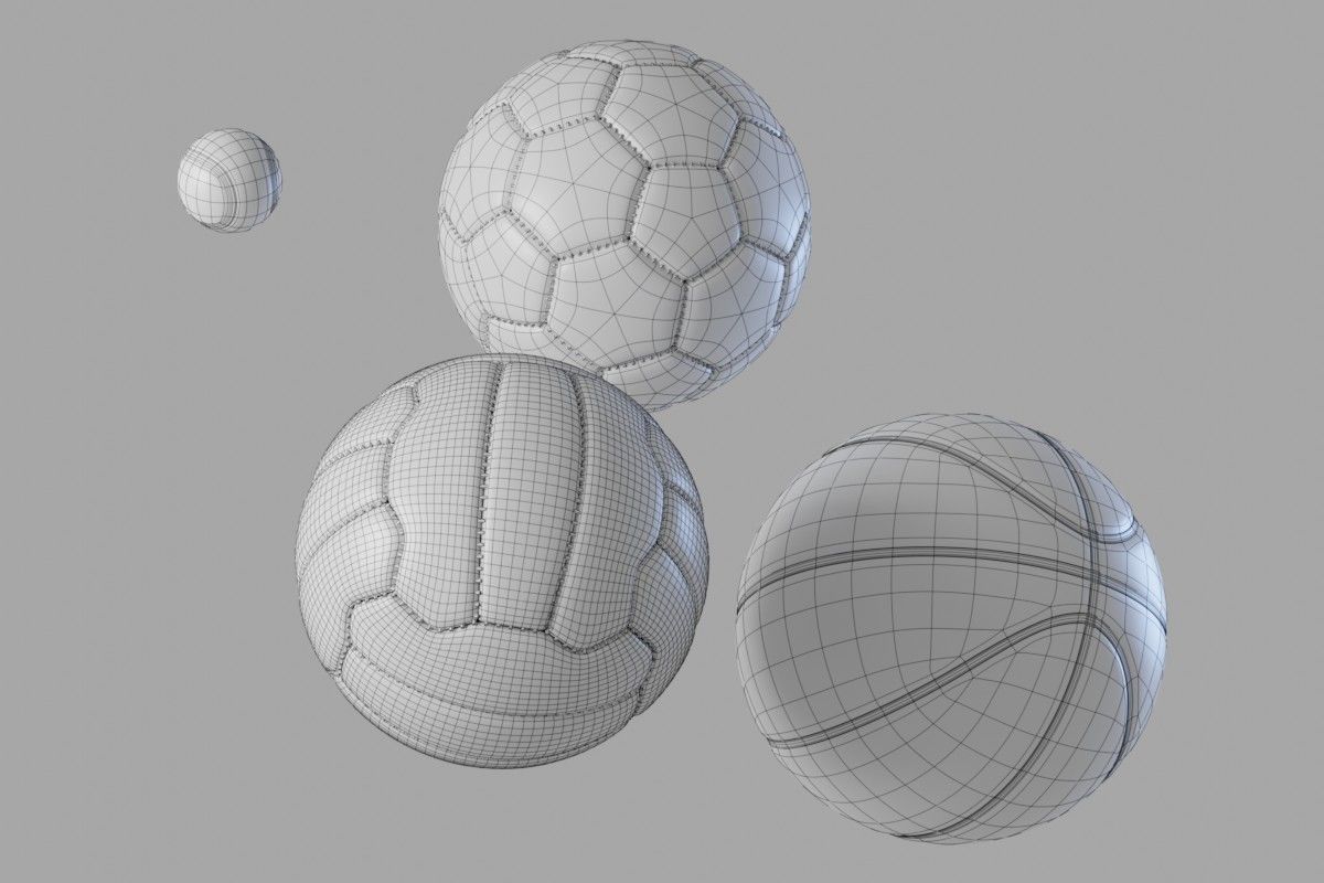 3D model Balls pack VR / AR / low-poly | CGTrader