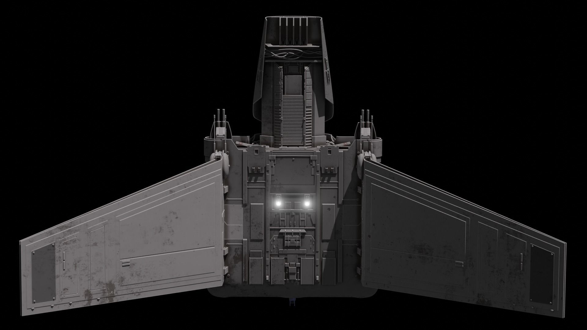 Lambda Shuttle 3D model animated rigged | CGTrader