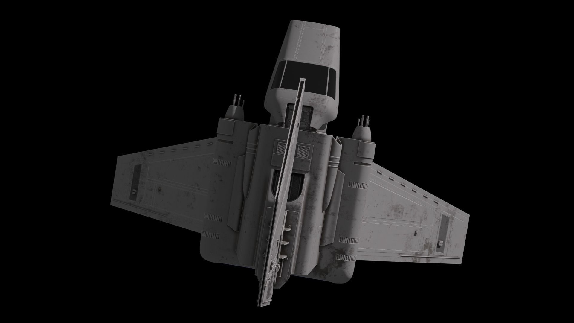 Lambda Shuttle 3D model animated rigged | CGTrader