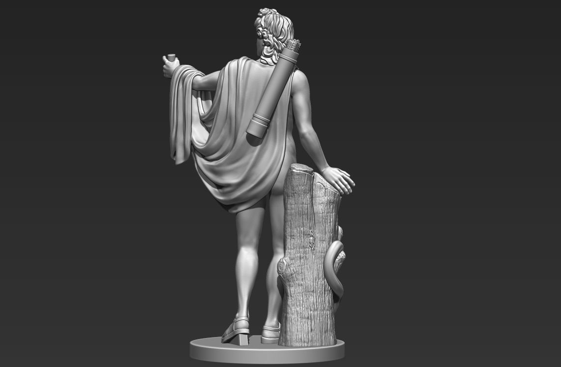 Apollo Greek Statue 3D model 3D printable | CGTrader