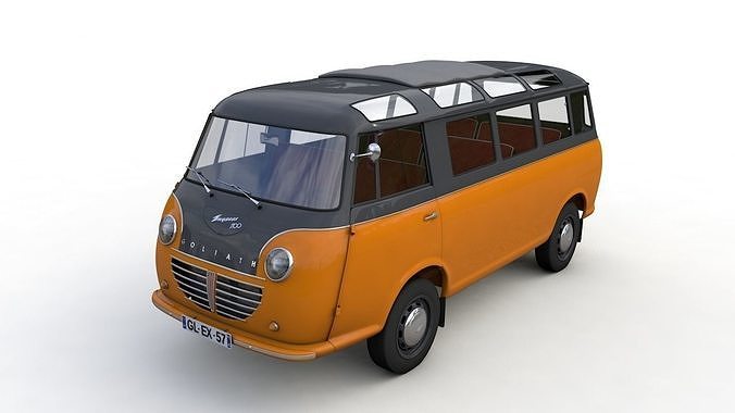 GOLIATH EXPRESS 1100 LUXUSBUS 1957 3D model | CGTrader