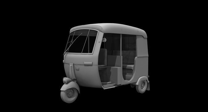 Auto rickshaw 3d model 3D model | CGTrader