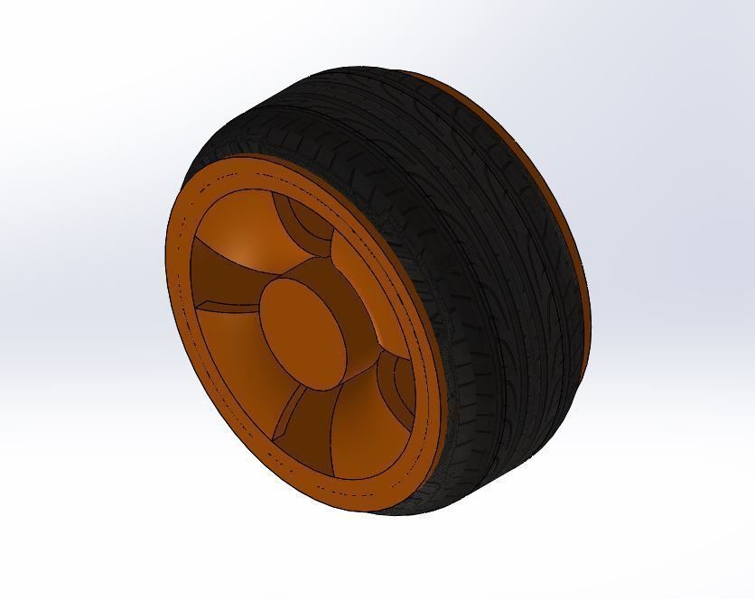 A round wheel of a vehicle 3D model | CGTrader
