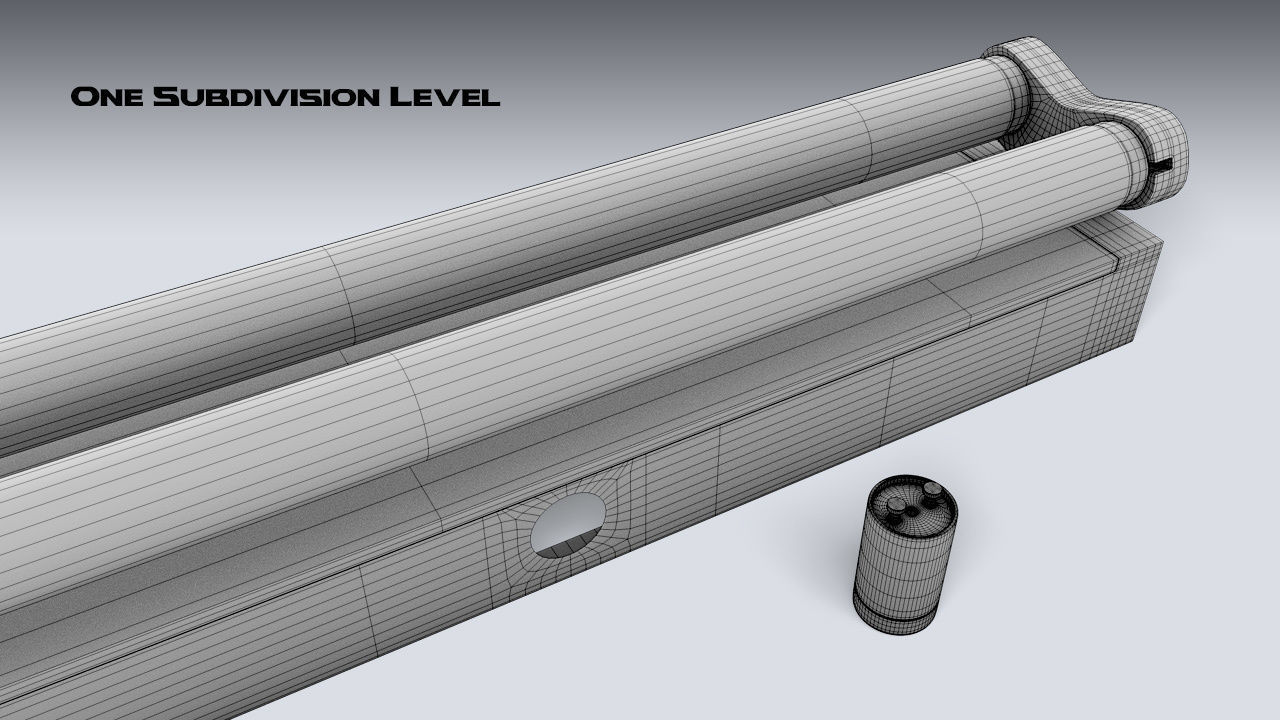 3D model Double Fluorescent Tube Fixture VR / AR / low-poly | CGTrader