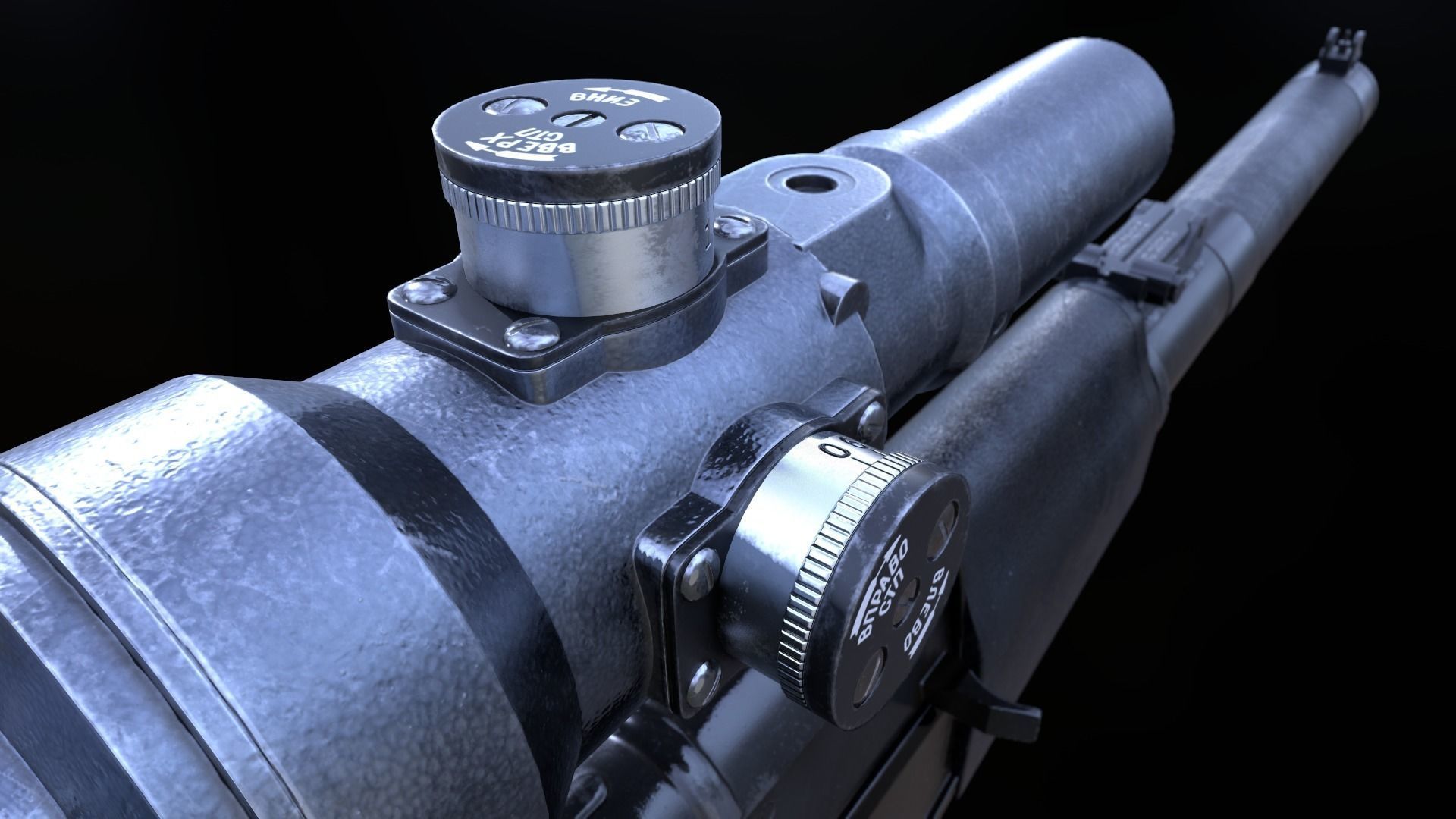 3D model VR - AR VSS Vintorez sniper rifle PBR VR / AR / low-poly ...