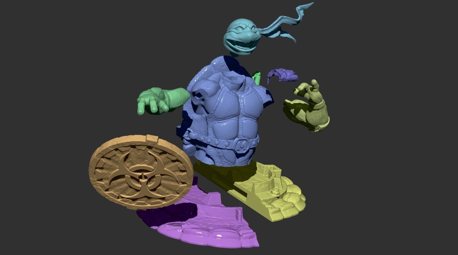 Ninja Turtles 3D model 3D printable | CGTrader