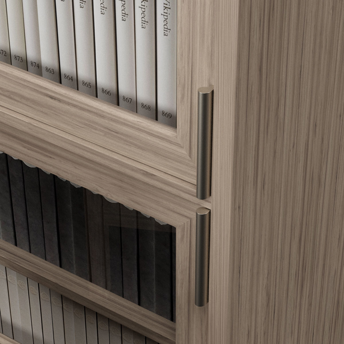 Bookcase set 3D model | CGTrader