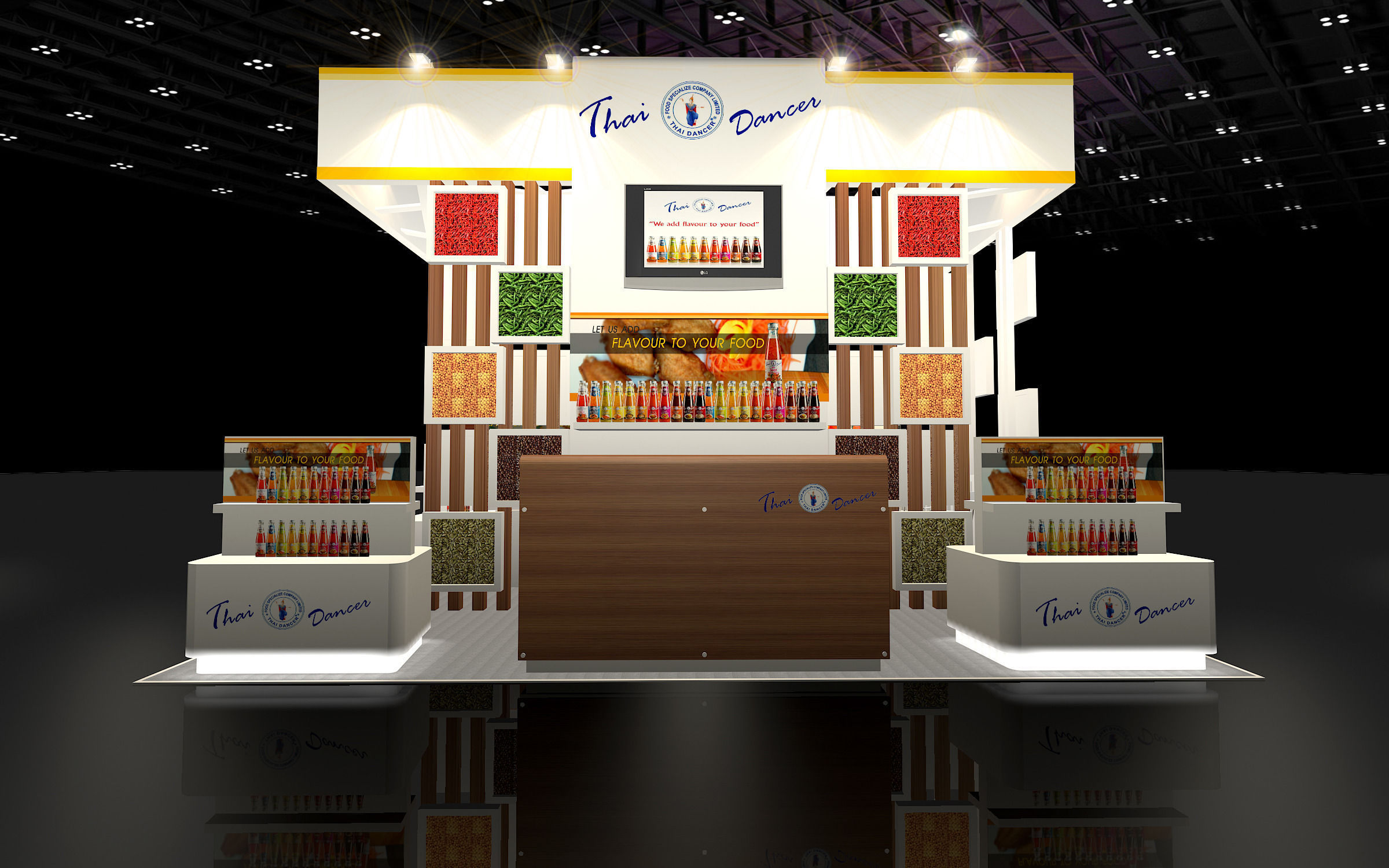3d design booth FOOD SPECIALIZE | CGTrader