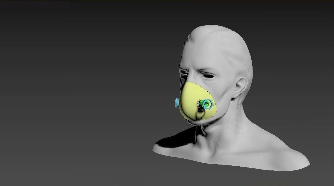 protective Face Mask free 3D model 3D printable | CGTrader