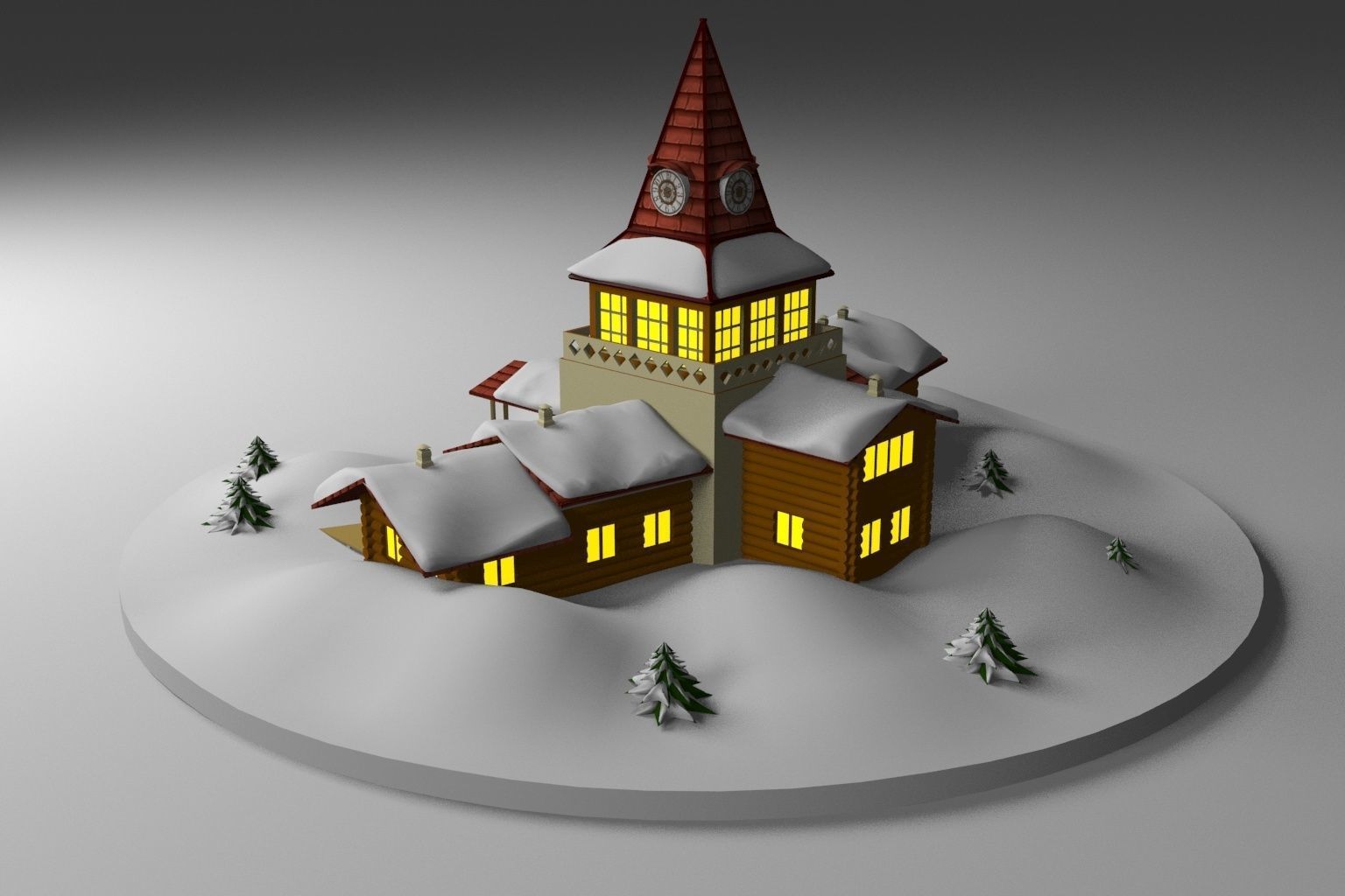 Santas house 3D model | CGTrader