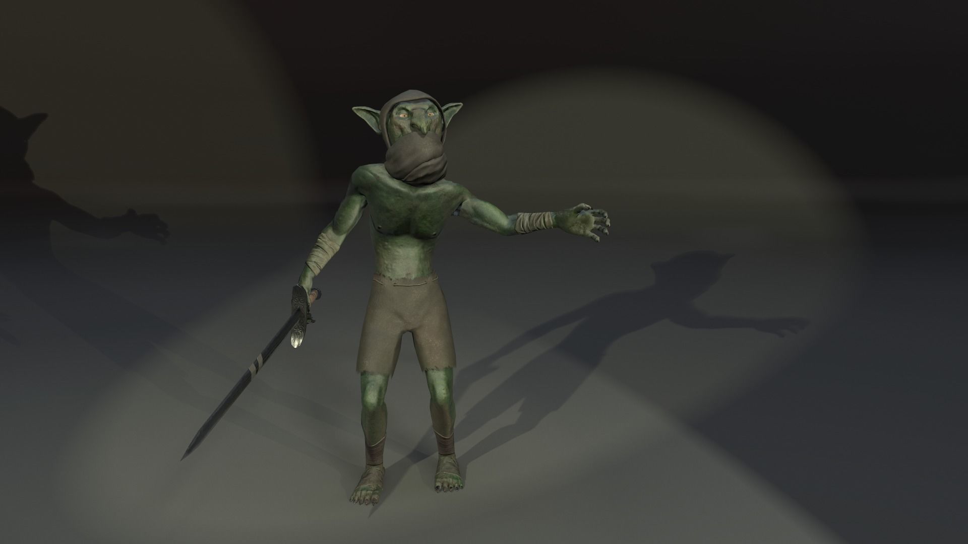 3D model Goblin thief VR / AR / low-poly | CGTrader