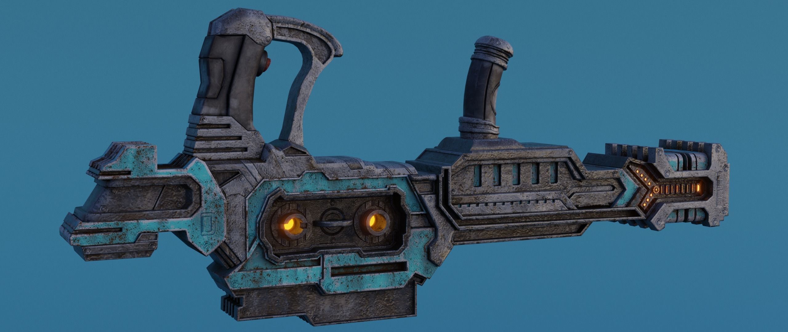 3D model Sci-fi Heavy Blaster VR / AR / low-poly | CGTrader