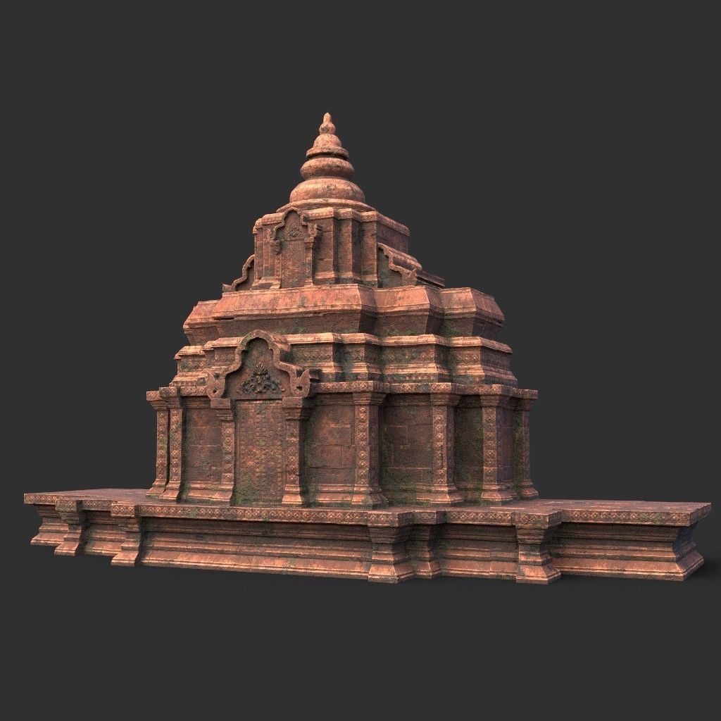 3D asset Low poly Ancient Temple 12 | CGTrader