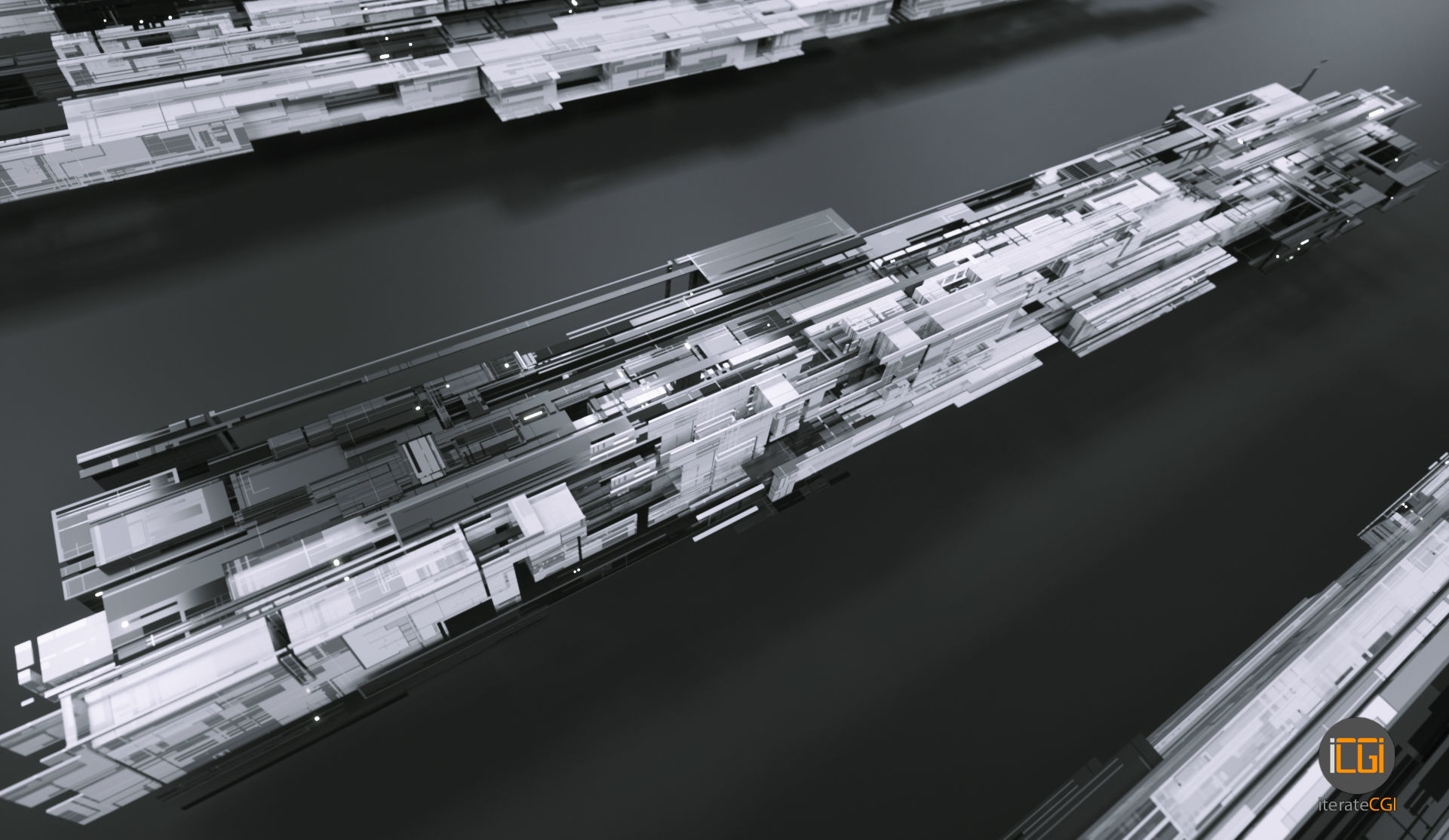 3D model Tech Greebles set 2 VR / AR / low-poly | CGTrader