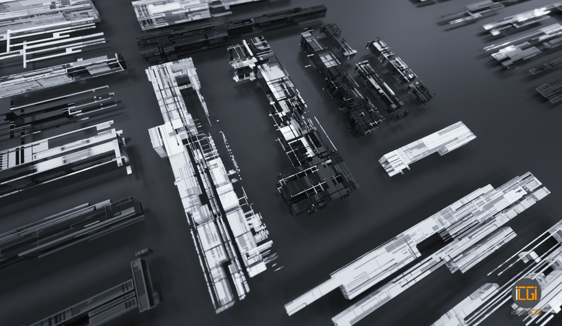 3D model Tech Greebles set 2 VR / AR / low-poly | CGTrader