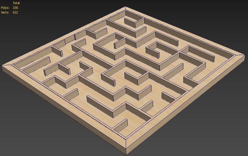 3D model The Mazes set of wooden VR / AR / low-poly | CGTrader