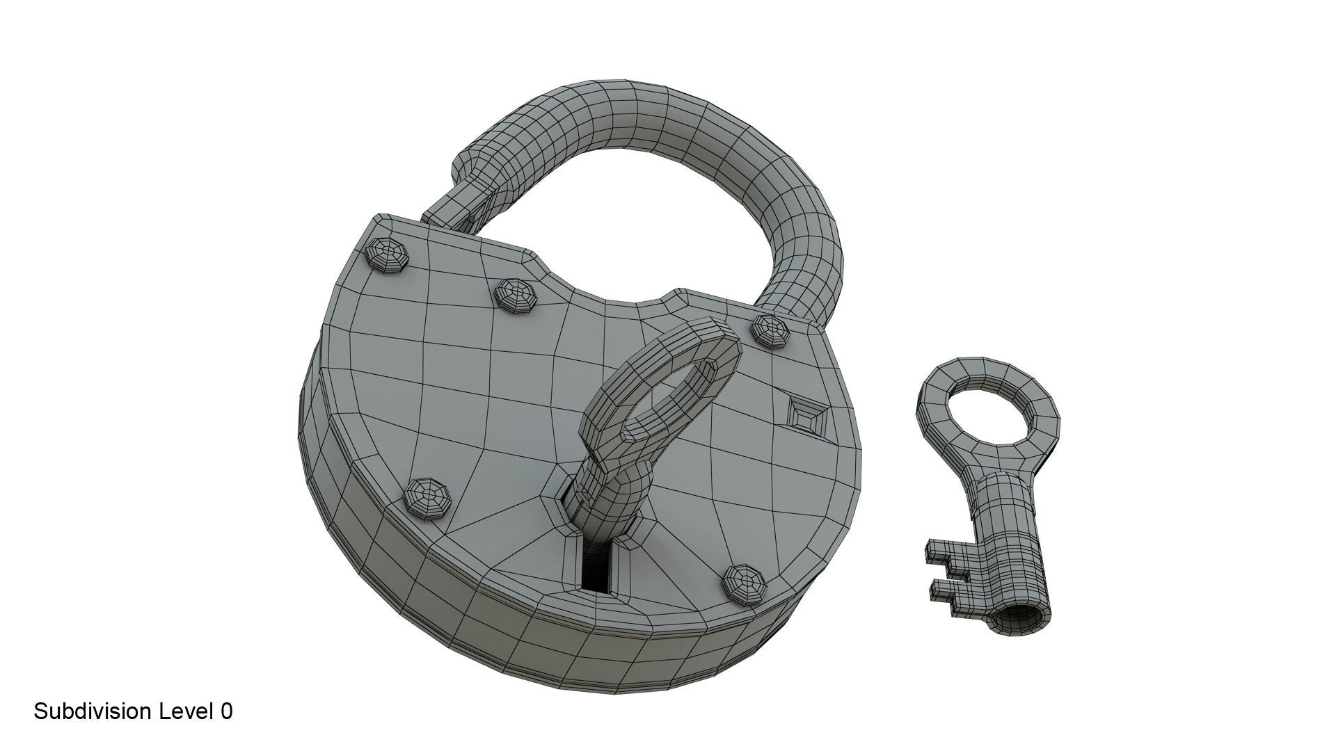 Padlock 3D model | CGTrader