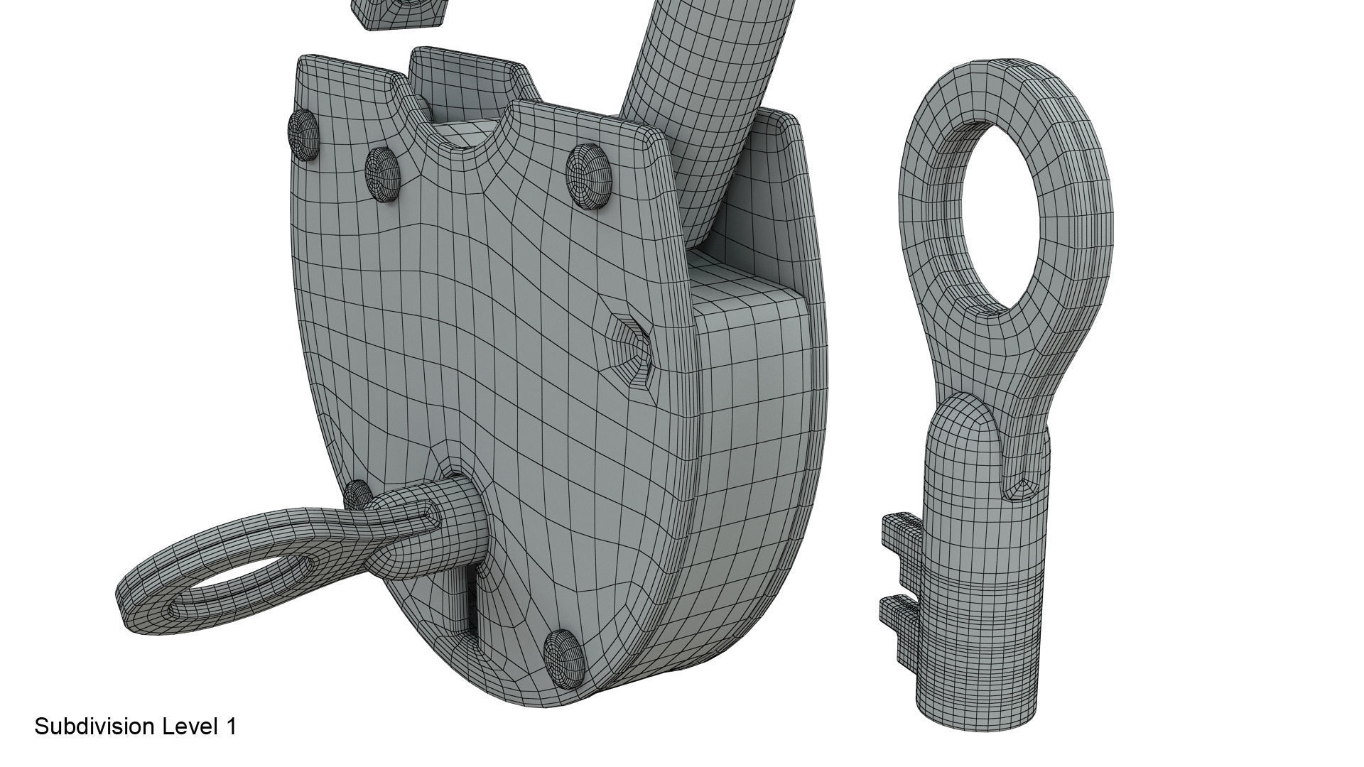 Padlock 3D model | CGTrader