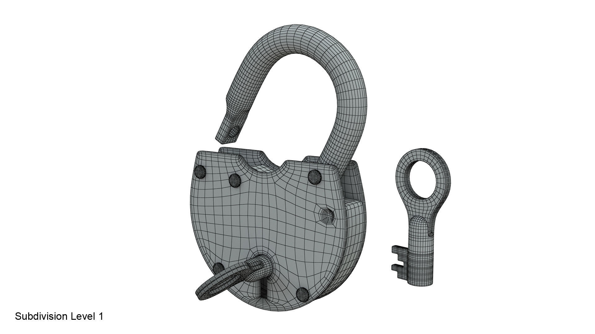 Padlock 3D model | CGTrader