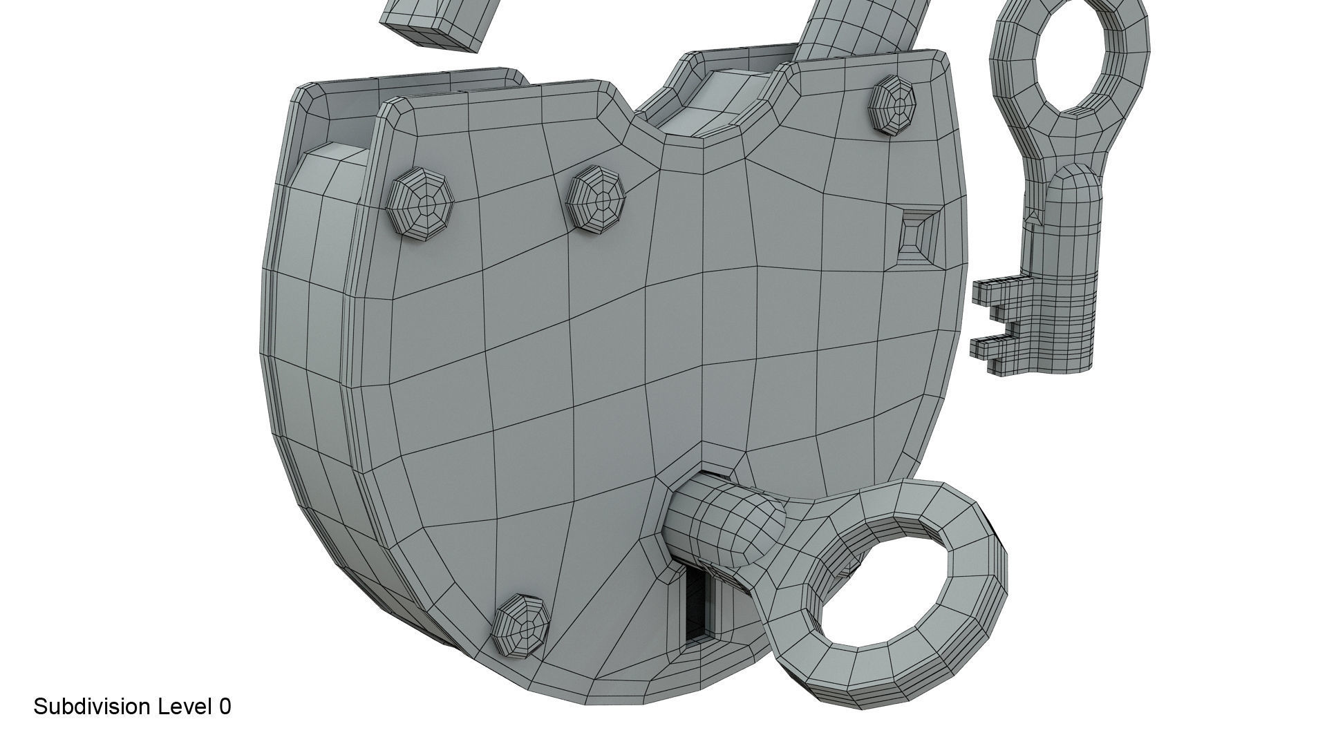 Padlock 3D model | CGTrader