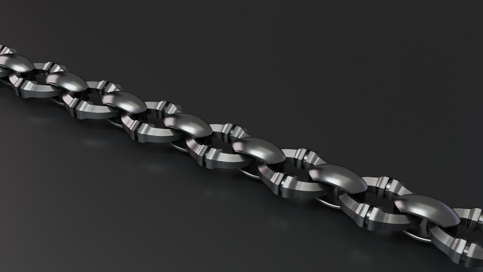 3D print model Massive Chain Bracelet | CGTrader