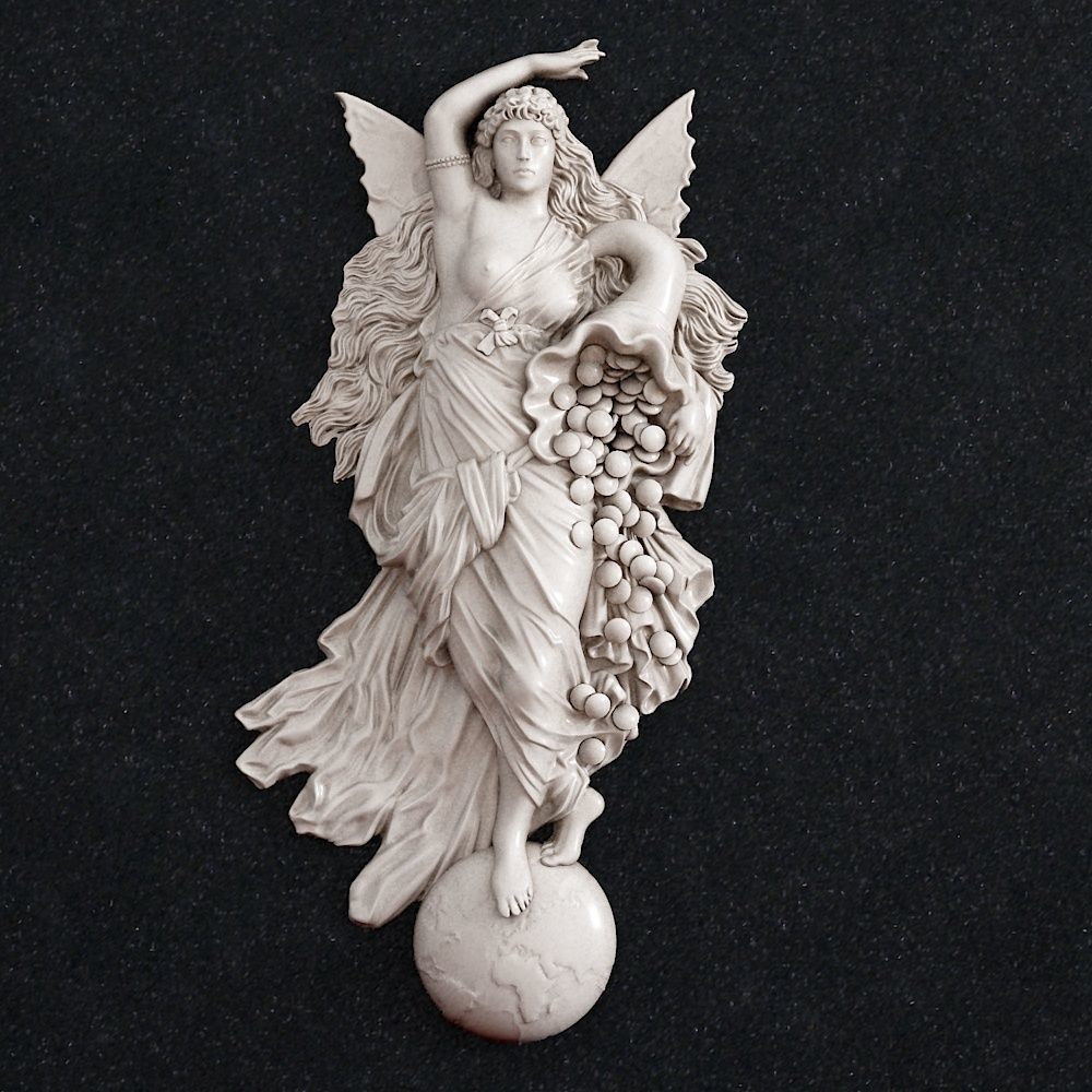 Fortune goddess 3D model 3D printable | CGTrader