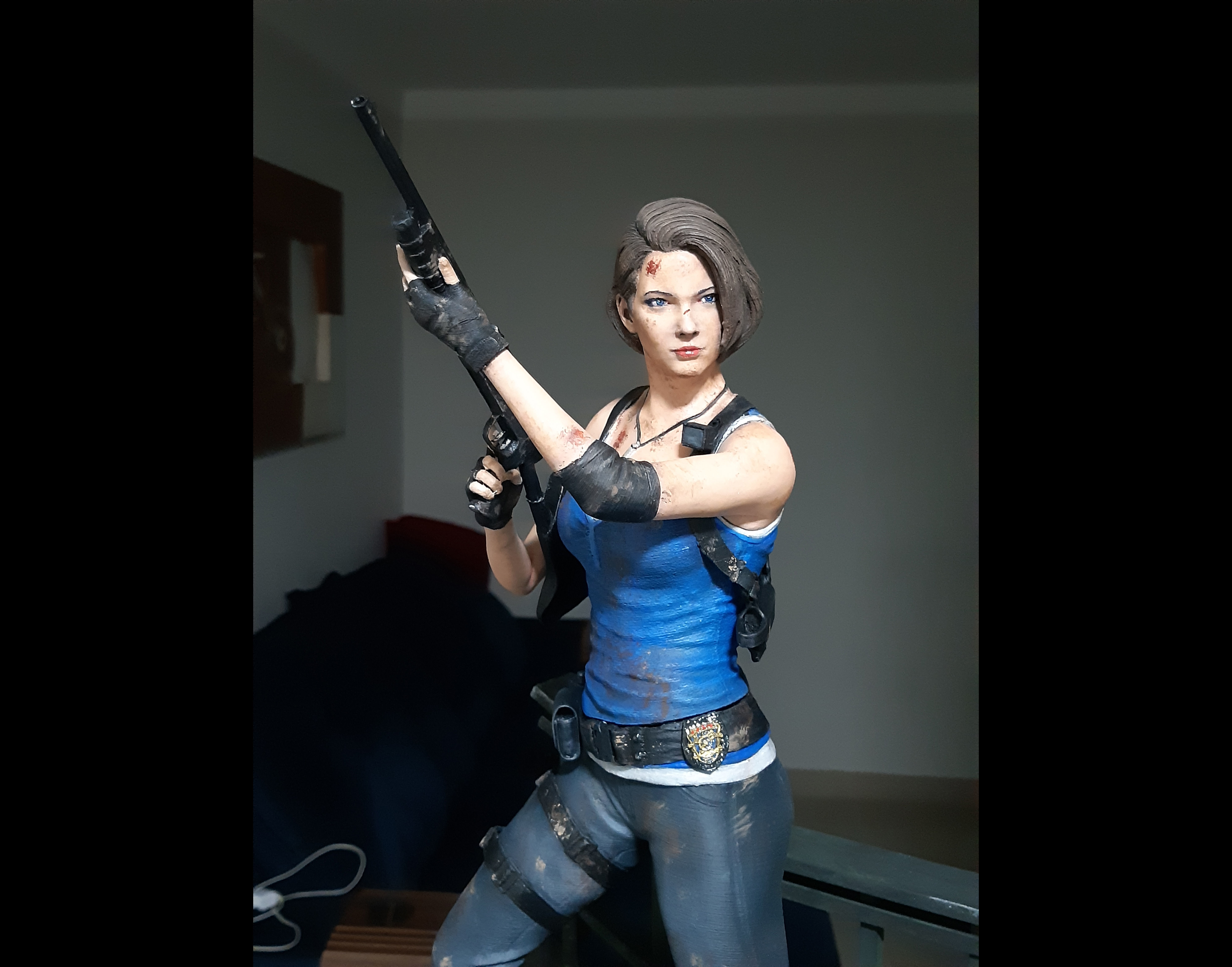 Jill Valentine Statue - Resident Evil 3 3D model 3D printable | CGTrader