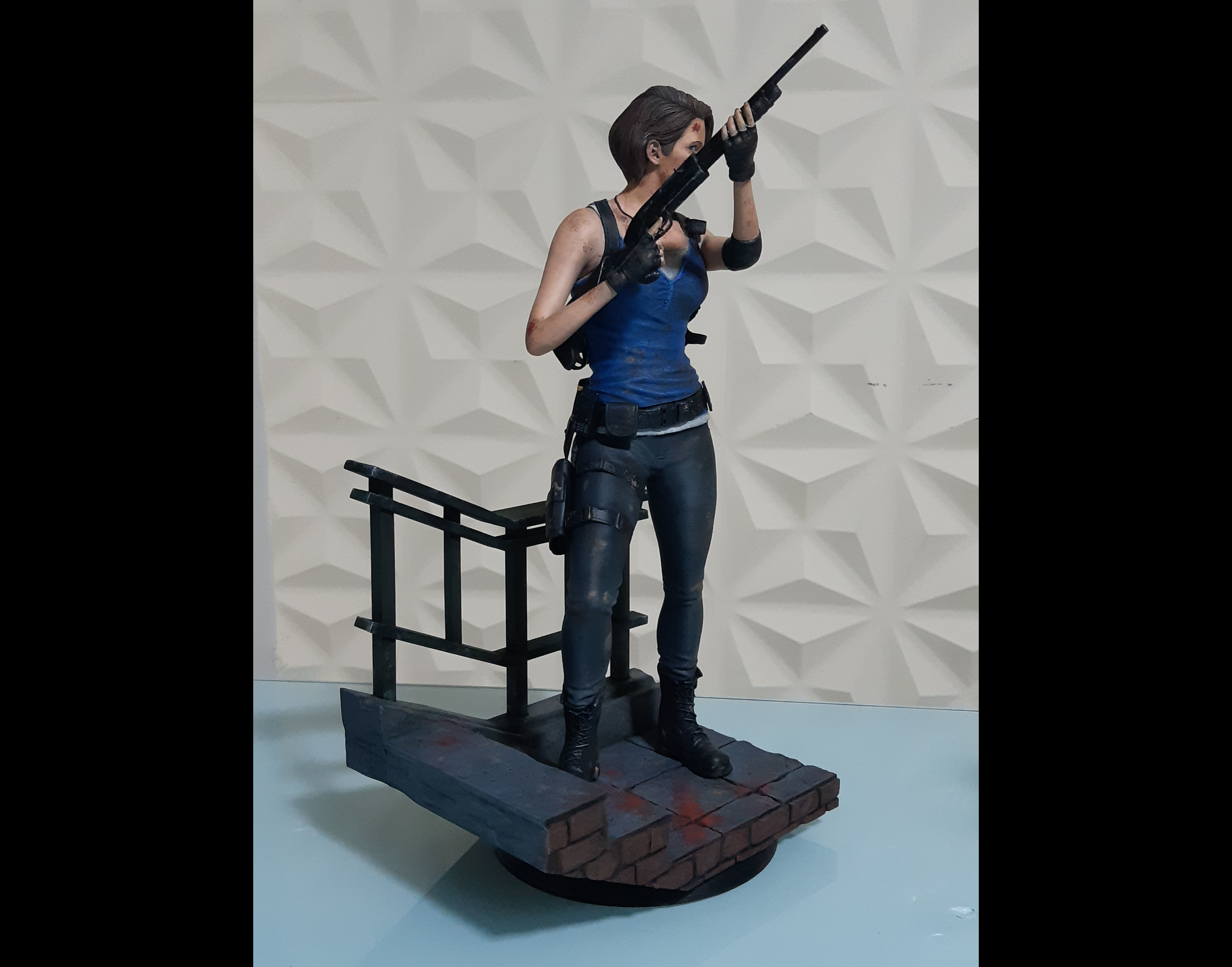 Jill Valentine Statue - Resident Evil 3 3D model 3D printable | CGTrader