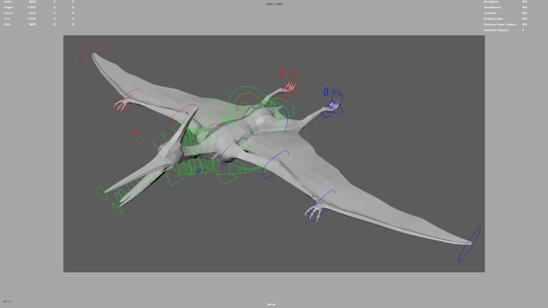 3D model Pteranodon Rigged Animated 3D model VR / AR / low-poly | CGTrader