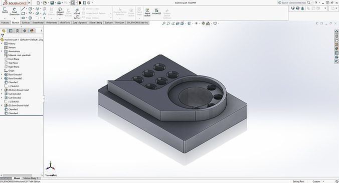 Machine part 3D model | CGTrader