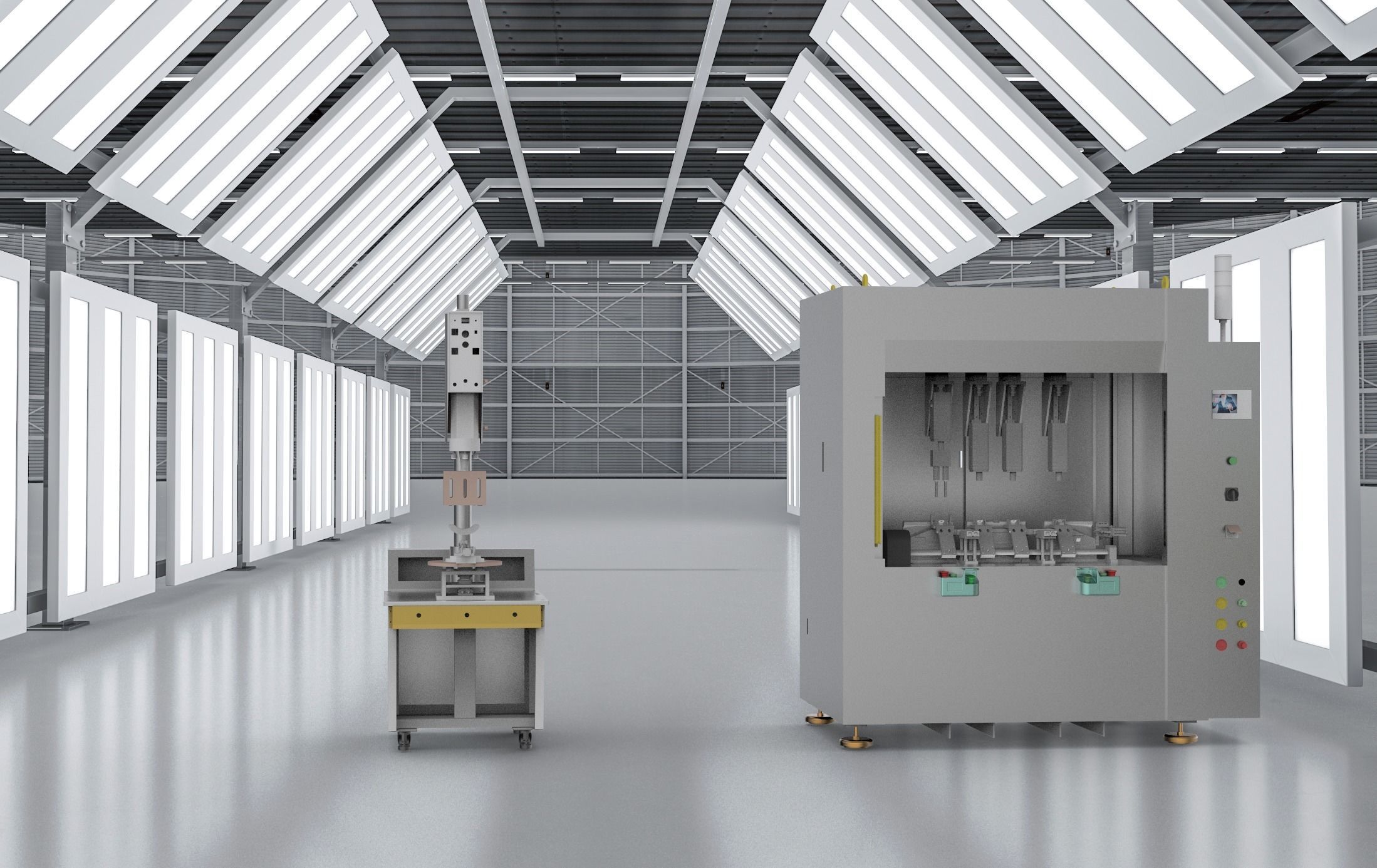 Ultrasonic welding machine Assembly 3D model | CGTrader