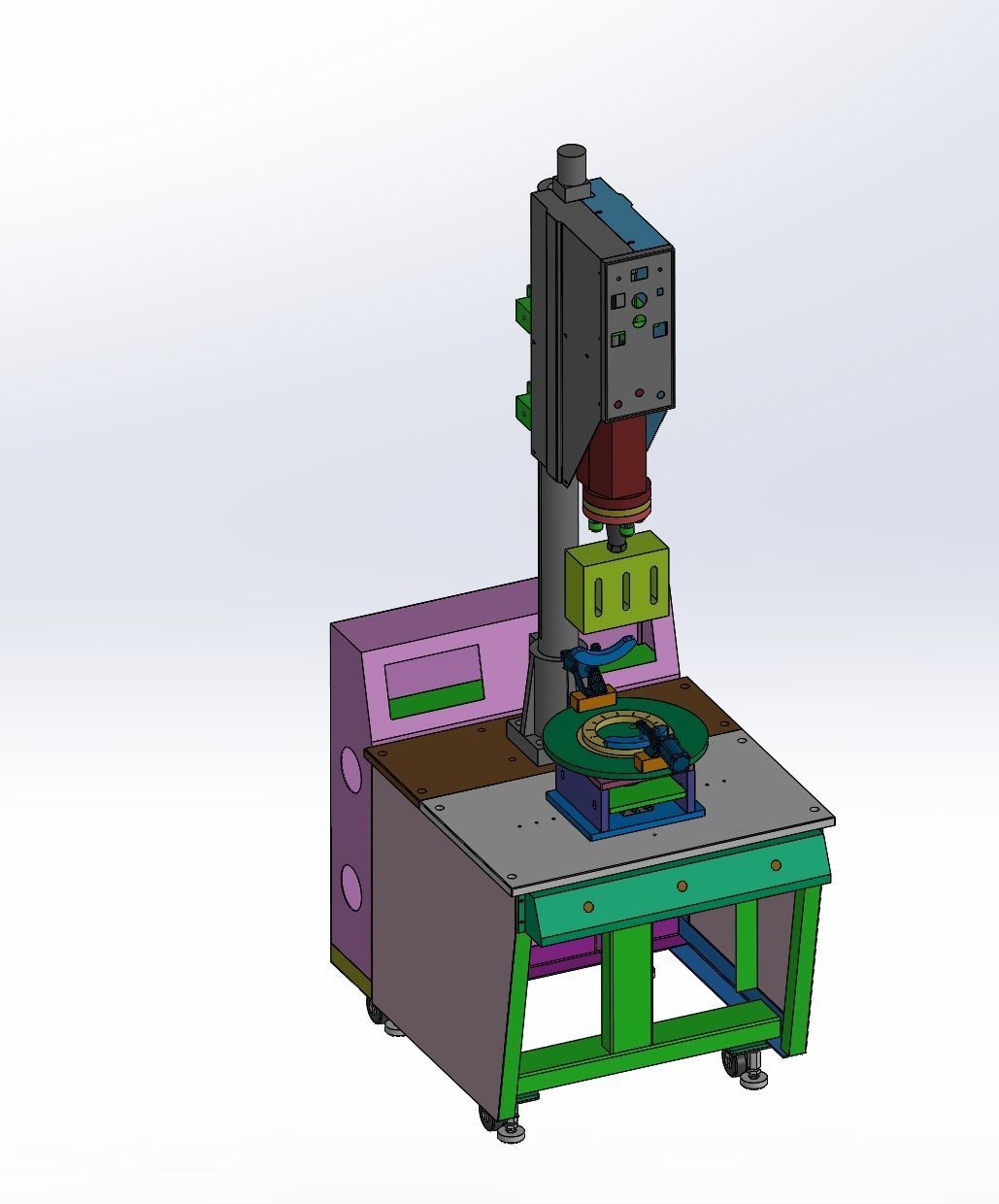 Ultrasonic welding machine Assembly 3D model | CGTrader
