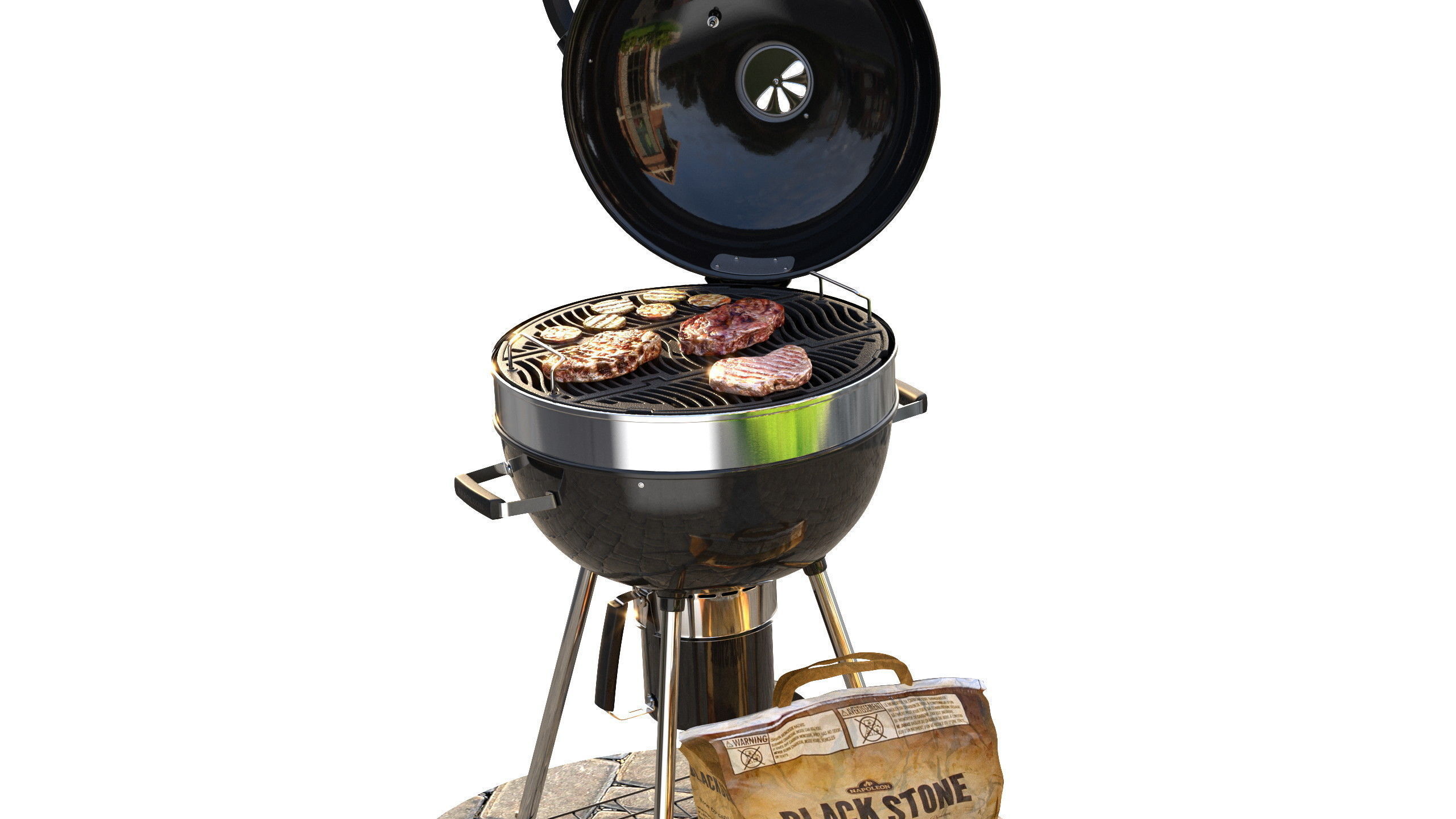 Napoleon Pro Charcoal 3D model | CGTrader